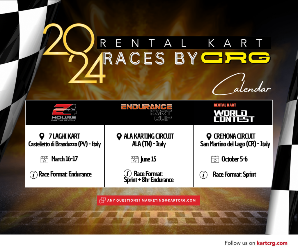 CRG PRESENTA IL CALENDARIO DELLE GARE RENTAL 2024 | CRG Kart