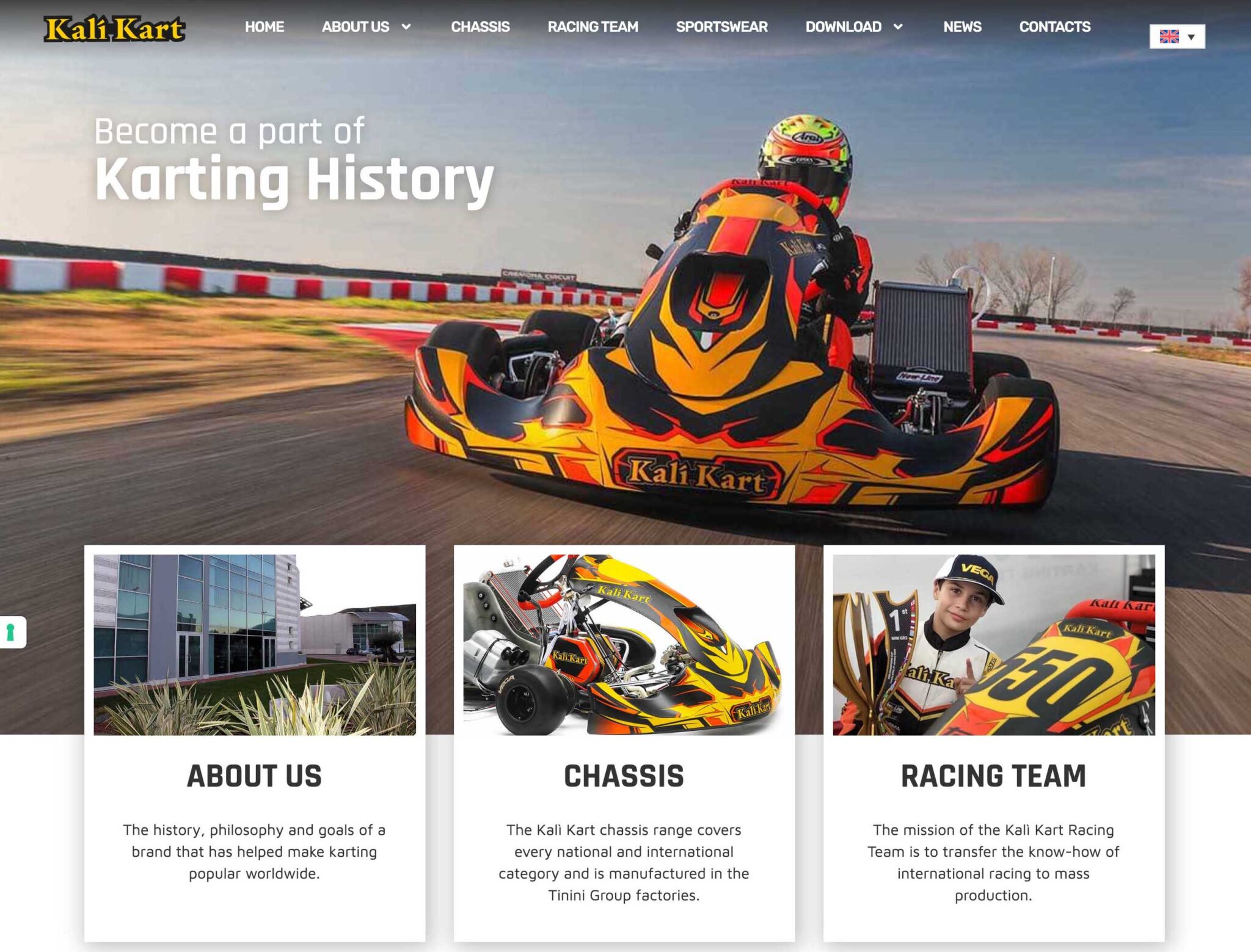 THE NEW KALÌ KART WEBSITE IS ONLINE | CRG Kart